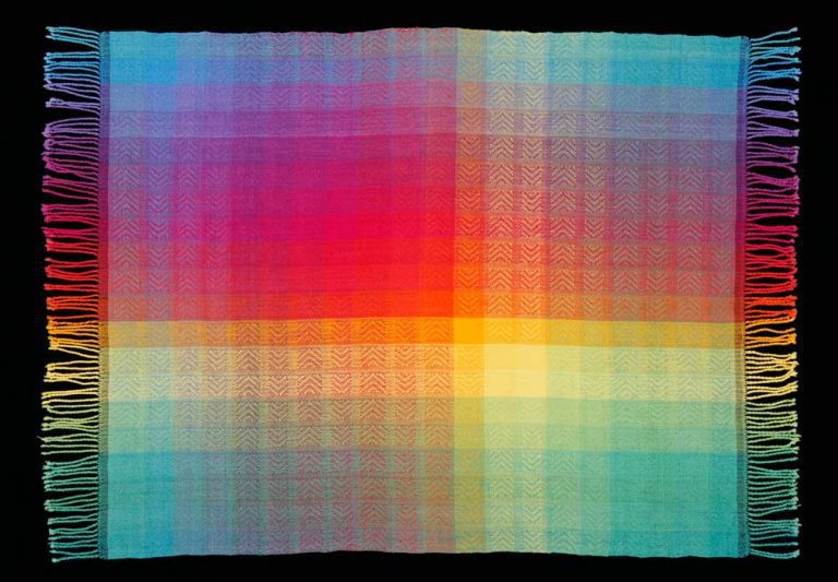 Arranging to Weave a Color Gamp - Lunatic Fringe Yarns